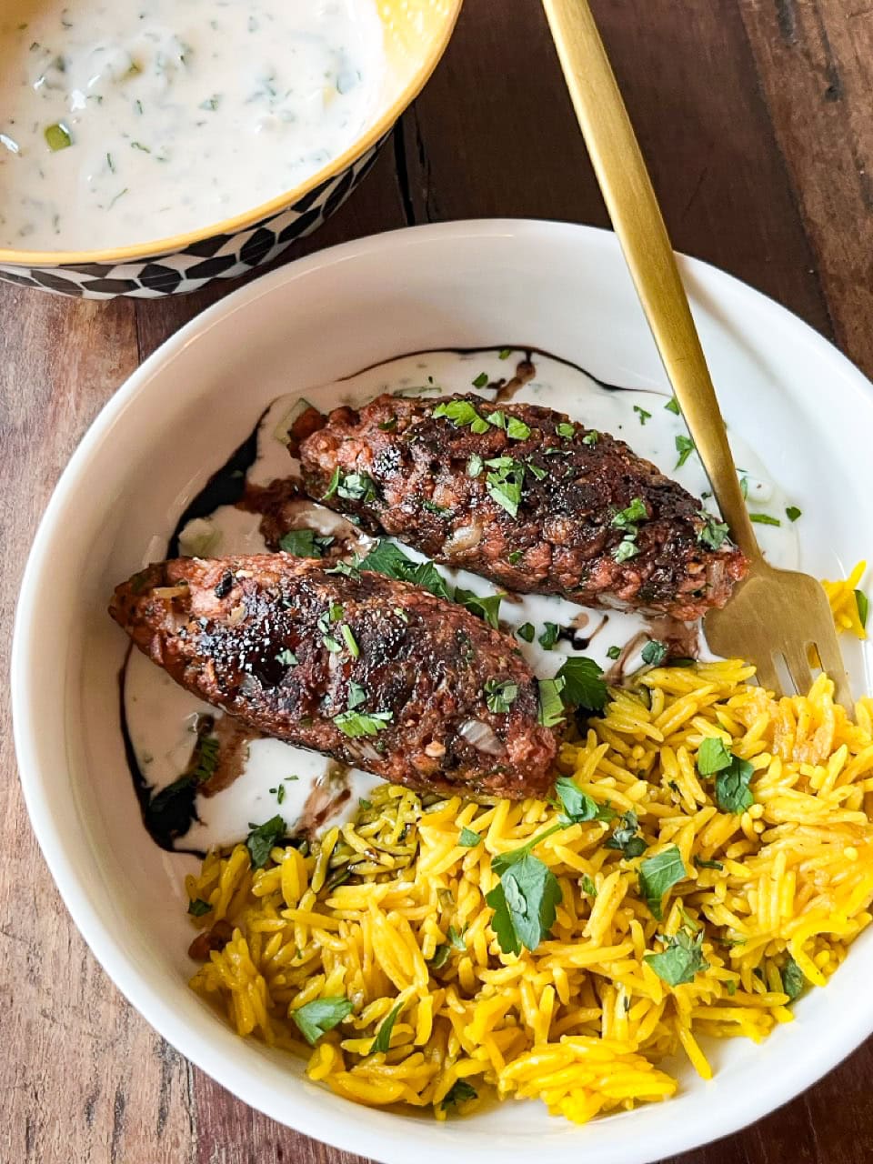 Turkish Kofta with Mint Yogurt Sauce (Plant-based) | Madly Delicious