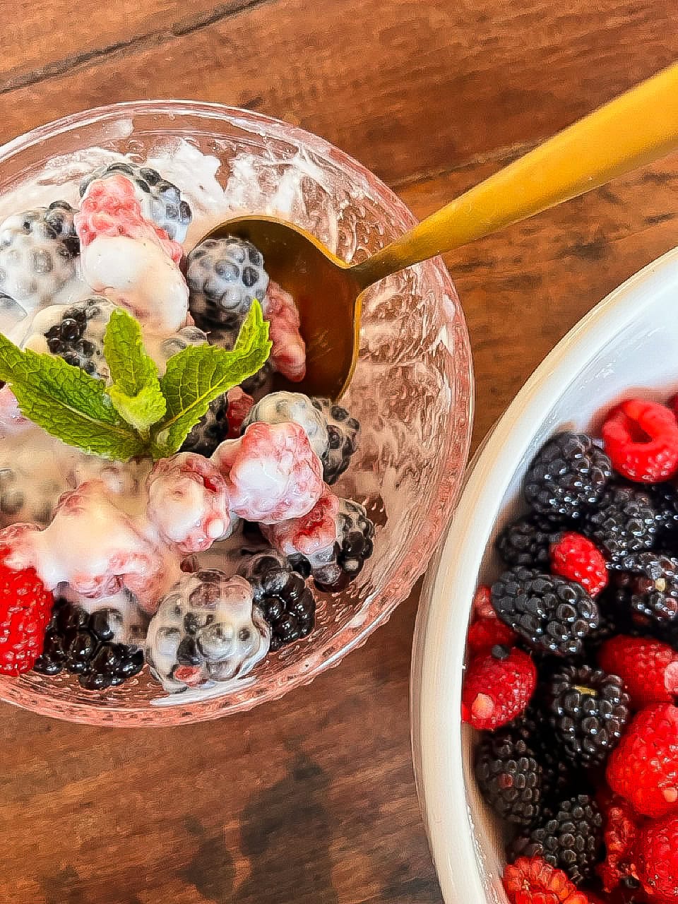 Berries and Cream (3-Ingredients) | Madly Delicious